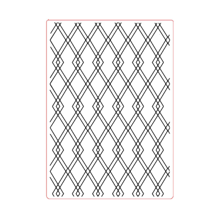 Grid Background Embossing Folder Easy to Use DIY Plastic Embossing Tool ...
