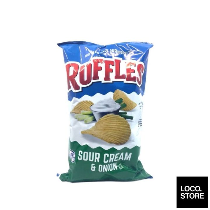 Ruffles Potato Chips Sour Cream & Onion 170G | Lazada