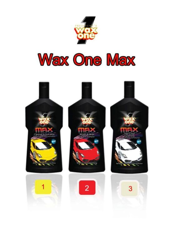 WAX ONE ท็อปโคททริปเปิ้ล สูตรเคลือบสีรถยนต์ ใน 1 เดียว ขนาด 600 ml ...
