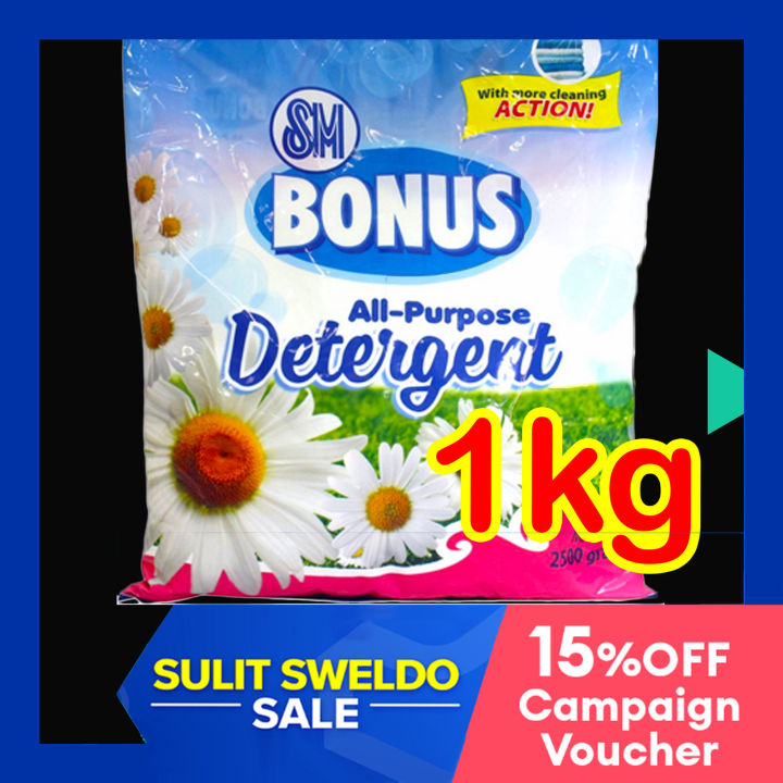 1kg SM Bonus All Purpose DETERGENT POWDER LAUNDRY Detergent Powder Sale ...
