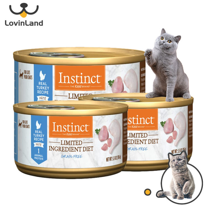 Instinct 156g Cat Canned Staple Food Canned Fresh Hypoallergenic Turkey ...