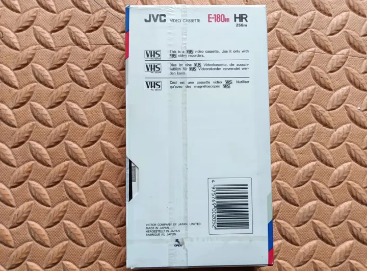 JVC E-180 HR VHS blank video tape | Lazada PH