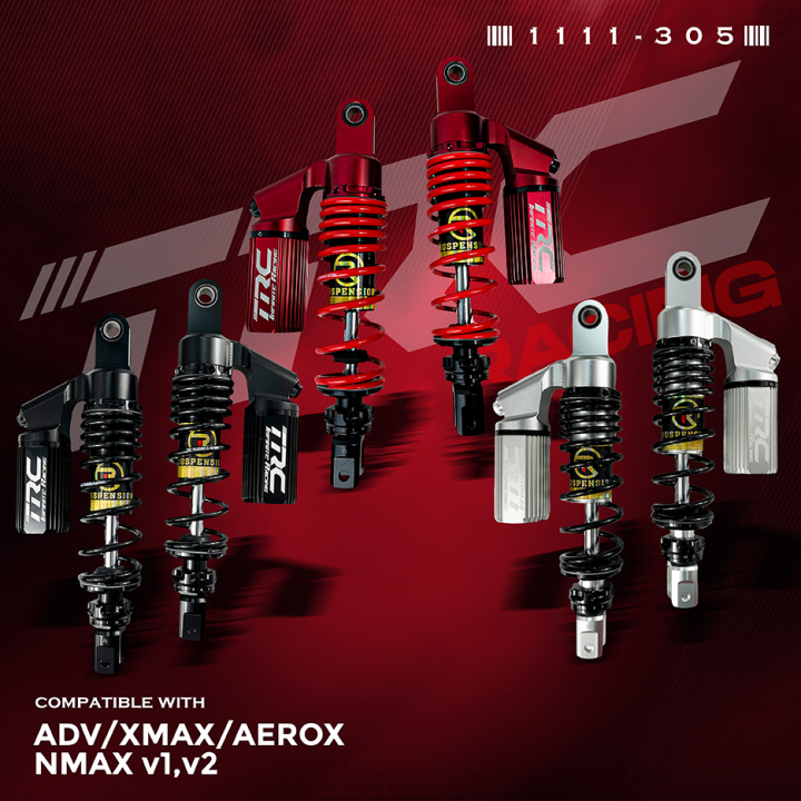 TRC Racing 305mm CNC Shock Suspension Fully Adjustable for Yamaha NMAX ...