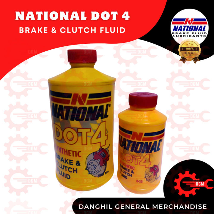 NATIONAL DOT 4 Synthetic Brake & Clutch Fluid - 170mL & 500mL | Lazada PH