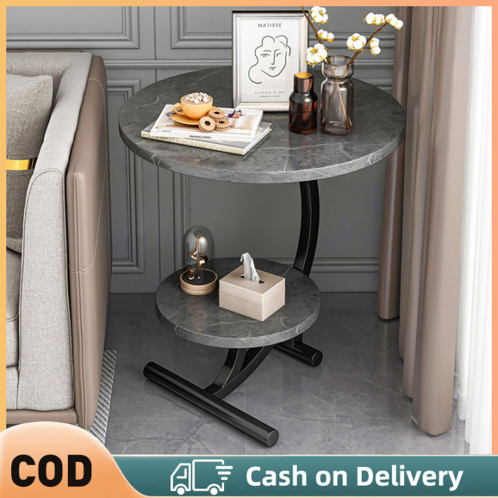 55*55*60 Simple sofa side table living room double coffee table table ...