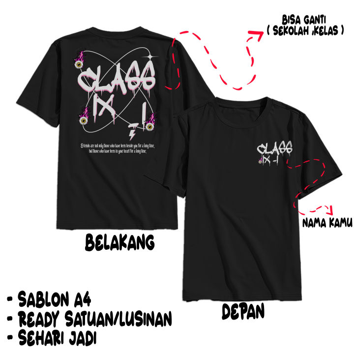 Kaos Kelasan Angkatan Alumni Sekolah SD SMP SMA SMK Bagus | Baju Kegiatan Study Tour Kelas Group ...