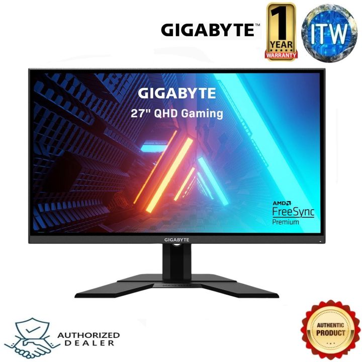 Gigabyte g27q 27 "16:9 144Hz QHD 1Ms HDR FreeSync premium IPS Gaming ...