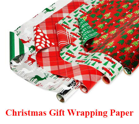 10 Sheets Glossy Thick Christmas Gift Wrap Paper with Gift Tag (Size 25 ...