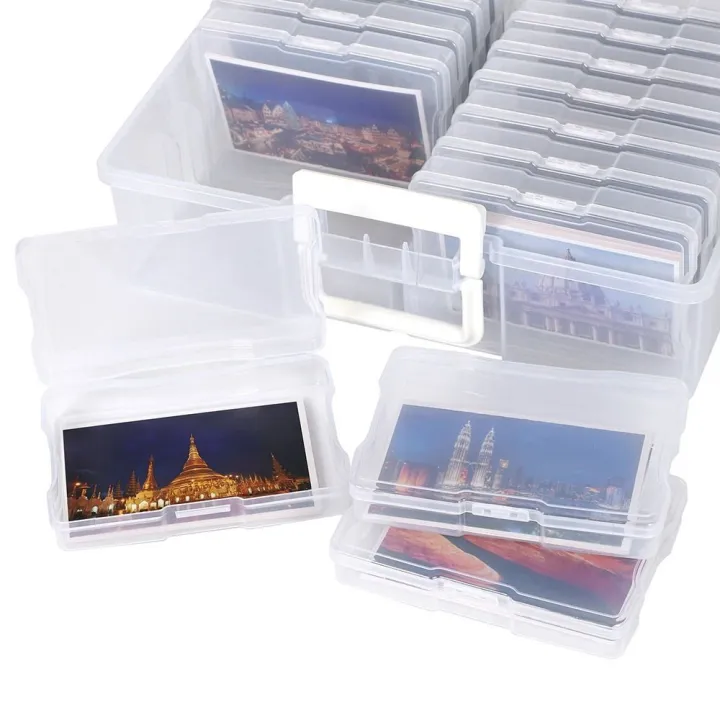XU HOME Plastic Craft Case For Jewelry Album Container Photo Keeper ...