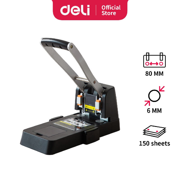 Deli Heavy Duty Punch Desk Punch (6mm x 80mm/150 Sheets) | Lazada