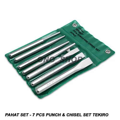 Pahat Set - 7 Pcs Punch & Chisel Set Tekiro | Lazada Indonesia