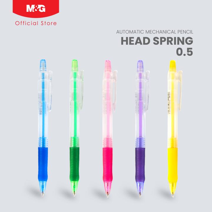 M&G Head Spring Automatic Mechanical Pencil 0.5mm - Smooth Writing ...
