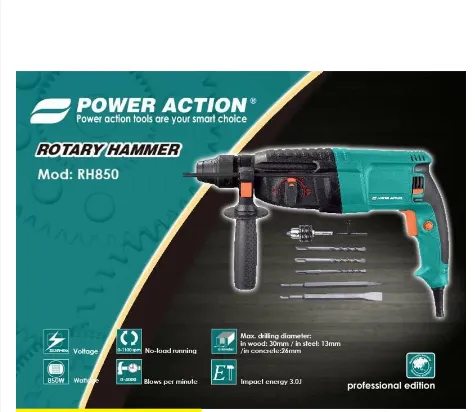 Power Action Rotary Hammer RH850/POWER ACTION 3IN1 ROTARY HAMMER RH850 ...