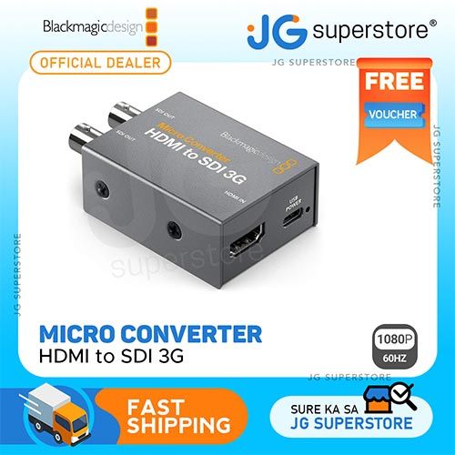 Blackmagic Design Micro Converter HDMI to SDI 3G Compact, Rugged Design ...
