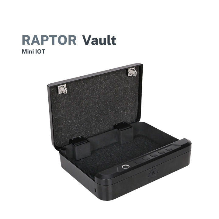 Raptor Case Vault Safe Fingerprint & Password Mini-Box With Fingerprint ...