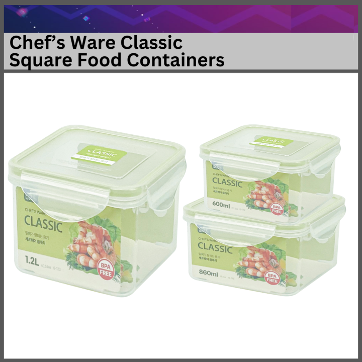 Chef's Ware Classic Square Made in Korea Food Container | Lazada Singapore