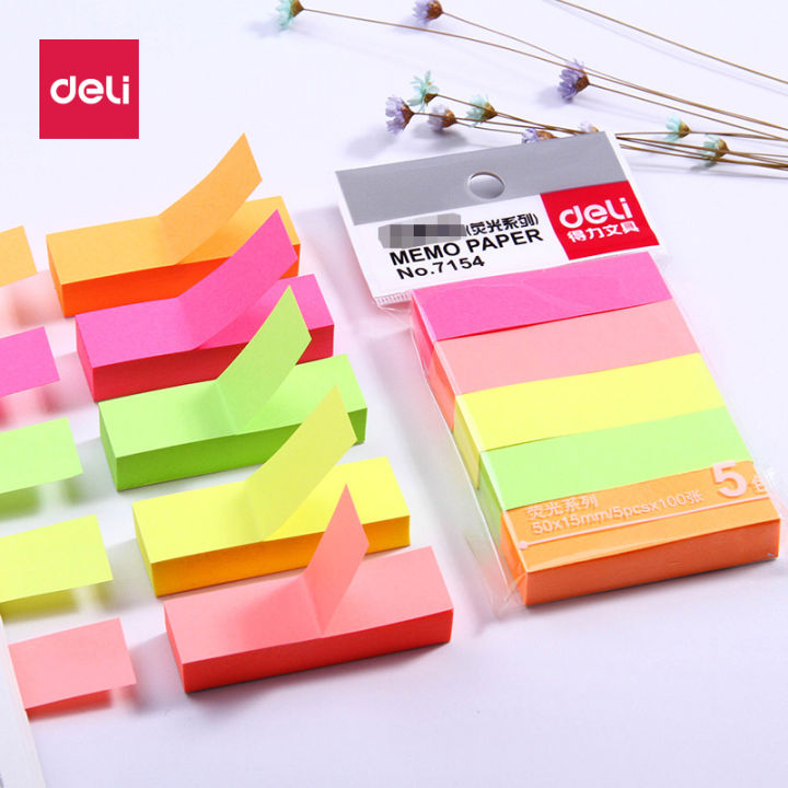 3 packaging effective 5-color post-it notes index self-adhesive label ...
