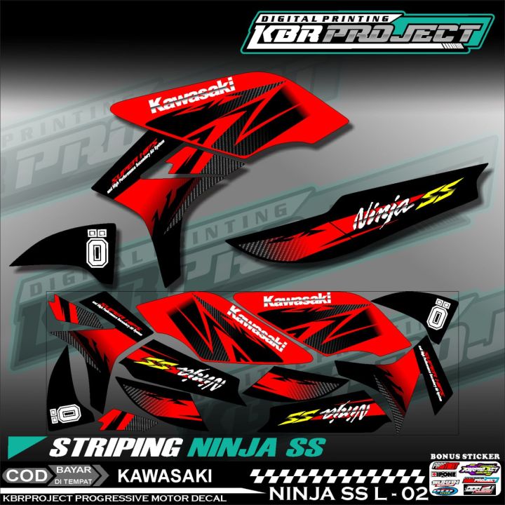 NINJA SS STIKER STRIPING PREMIUM MOTOR KEREN LIS VARIASI NINJA SS ...