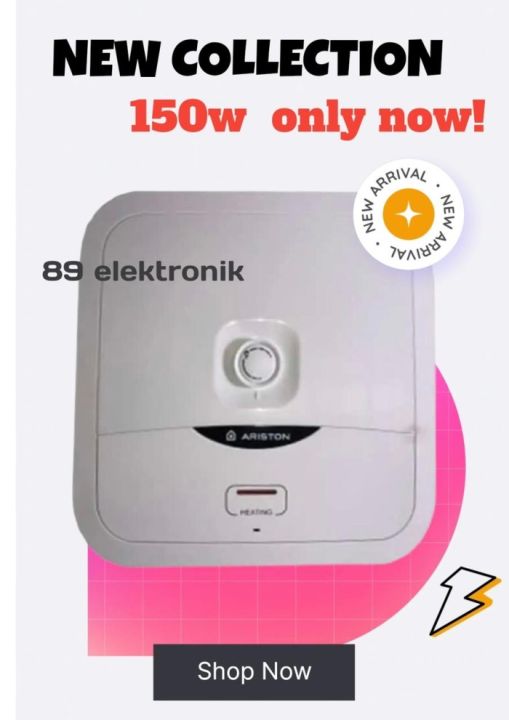 PEMANAS AIR WATER HEATER ARISTON 10 LITER LOW WATT 200W 10 L AN2 10B ...