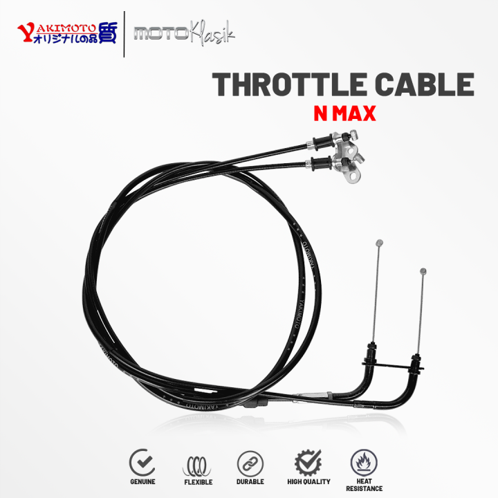 YAKIMOTO MOTORCYCLE THROTTLE CONTROL CABLE FOR MIO, BEAT, MIO I125 M3 ...