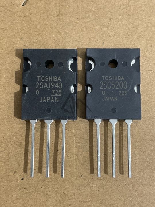 A1943 C5200 (1 SET) MURAH TRANSISTOR TOSHIBA 2SA1943 2SC5200 SEPASANG A 1943 C 5200 lot 725 ...