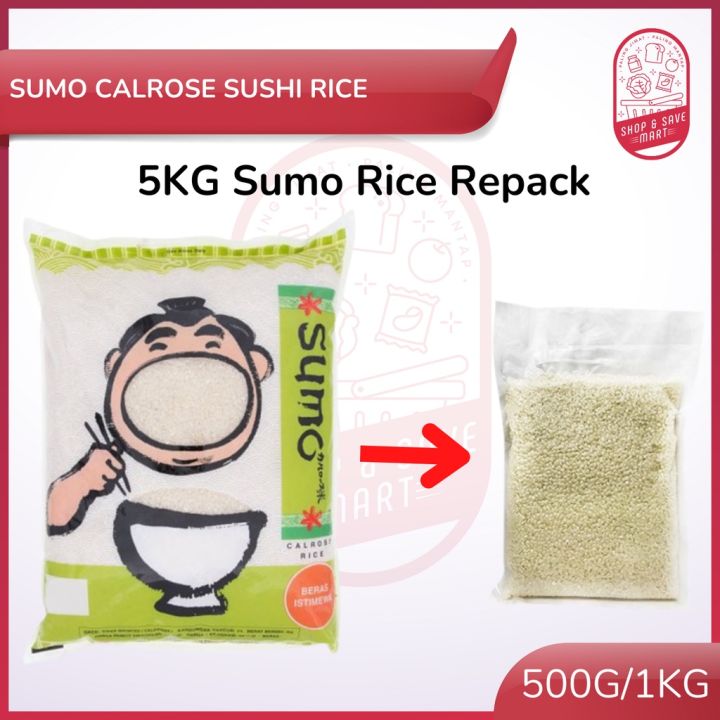 [REPACK] Sumo Calrose Sushi Rice Sushi - (Size: 500g / 1KG) | 日本米 Beras ...