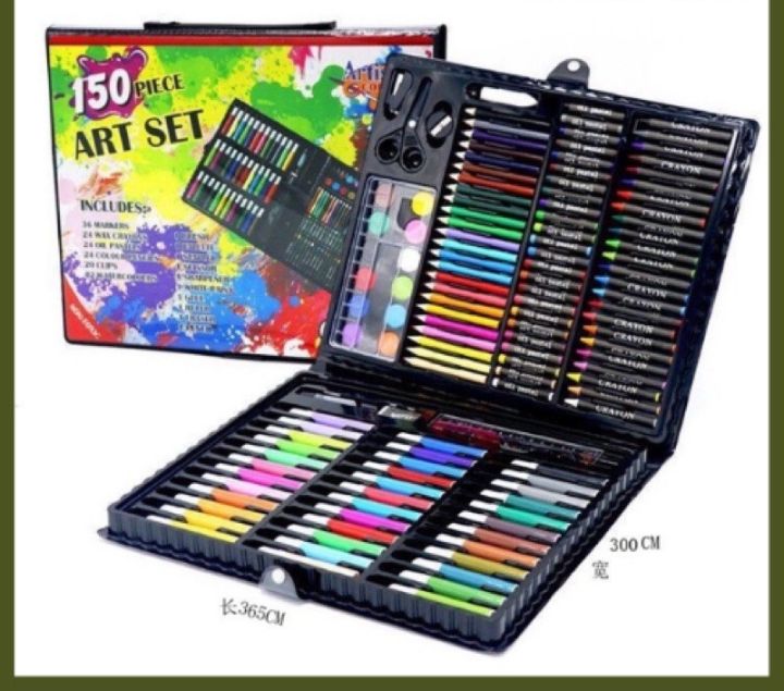 (Ready stock in Malaysia) 150pcs Premium Color Pencil Kids Painting Pen ...