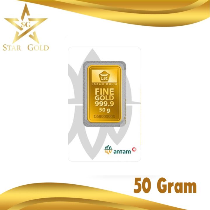 Logam Mulia Emas ANTAM Certieye 50 Gr 2026 | Lazada Indonesia