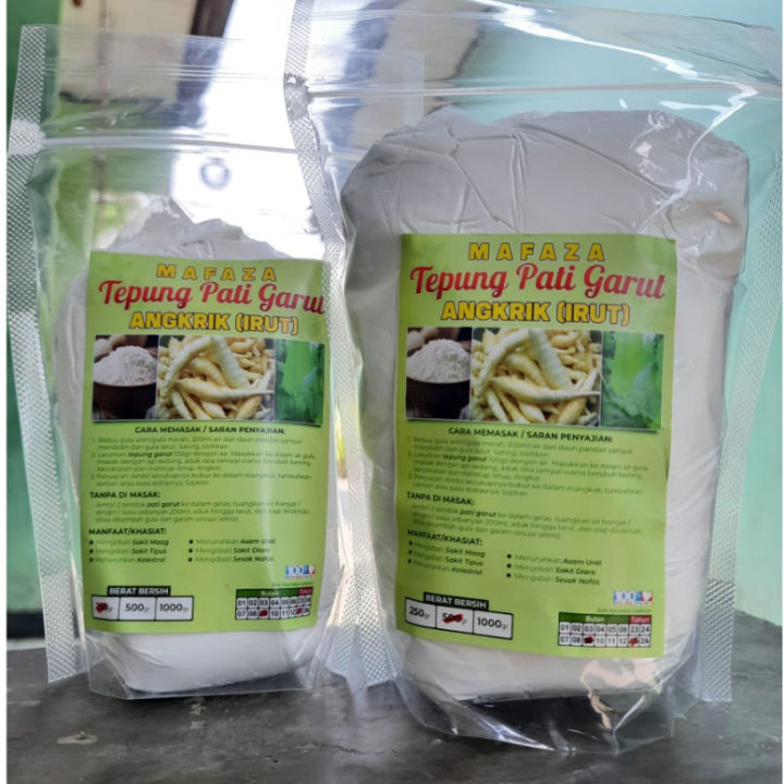 TEPUNG IRUT ASLI / PATI ASAM LAMBUNG/ANGKRIK /ARROWROOT, tepung ...