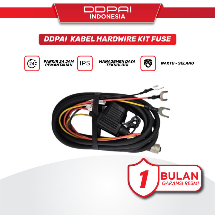 DDPAI Type-C MICRO Car Charger Hard Wire Kit fuse type 24 HOUR ...