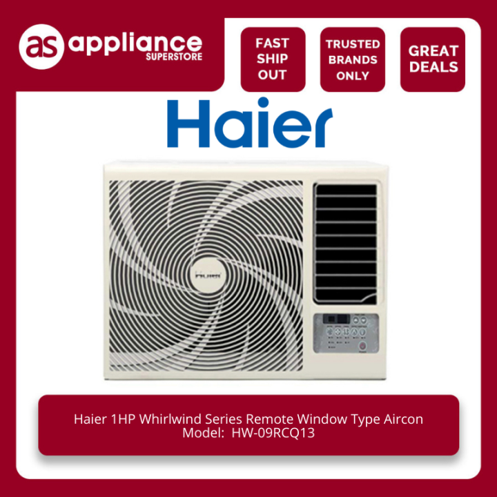 Haier 1.5HP Whirlwind Series Remote Window Type Aircon HW-12RCQ13 ...