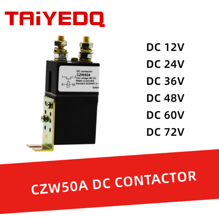 SW50 DC Contactor 1NO 12V 24V 36V 48V 60V 72V For Vehicles Construction ...
