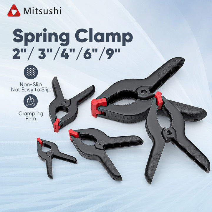 Mitsushi Heavy-Duty Nylon Spring Clamp 3-Inch for Carpentry and ...