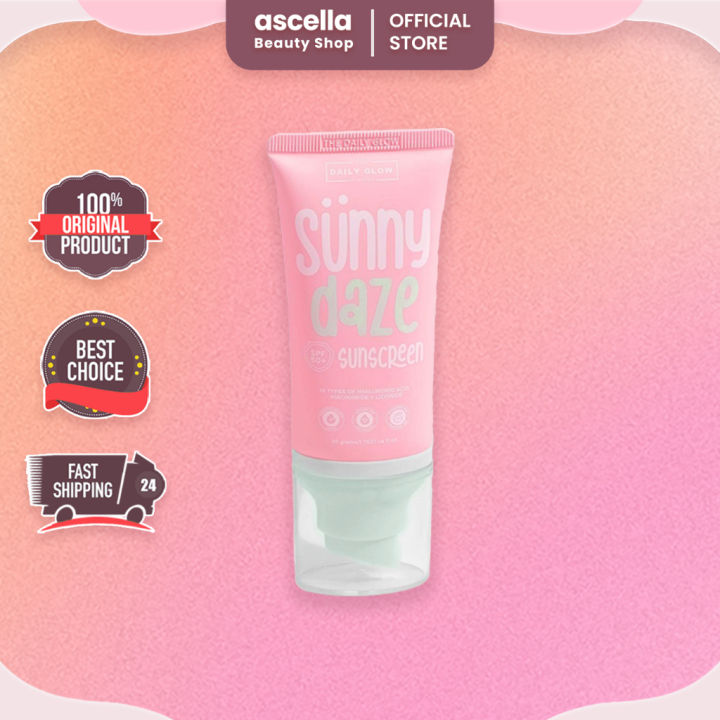 The Daily Glow Sunny Daze Sunscreen SPF 50+ Niacinamide Licorice SPF ...