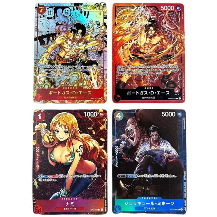 Anime One Piece TCG OPCG Replica Japanese Version Card Game OP02 Luffy ...