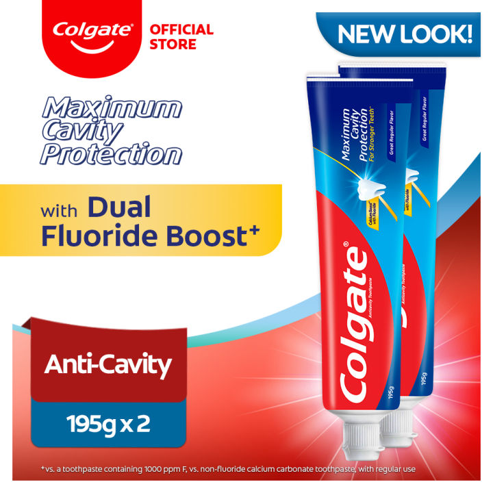 Colgate Maximum Cavity Protection Toothpaste Anticavity Toothpaste 195g Twin Pack | Lazada PH