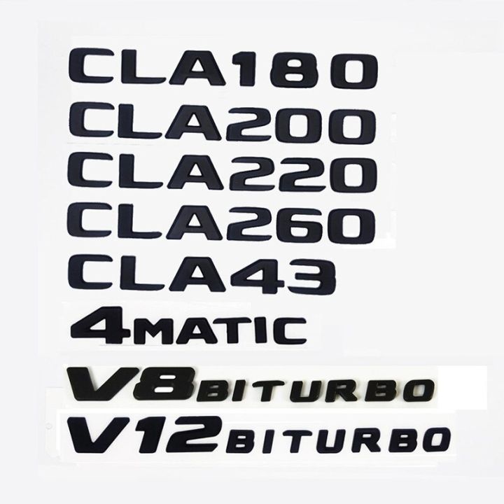 ALL 3d ABS Car Sticker Trunk Badge CLA43 CLA45 CLA200 CLA220 CLA 260 ...
