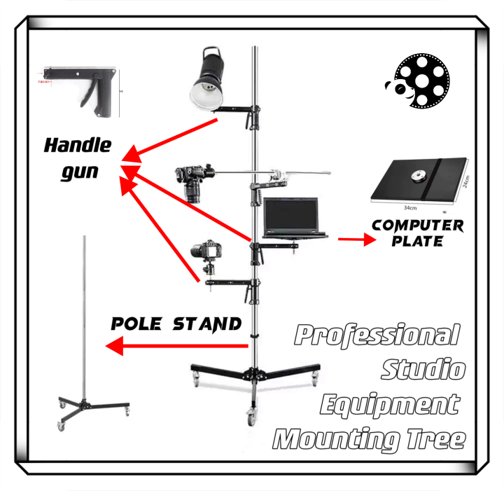 Equipment Mounting Stand and handle and computer plate | Lazada.co.th