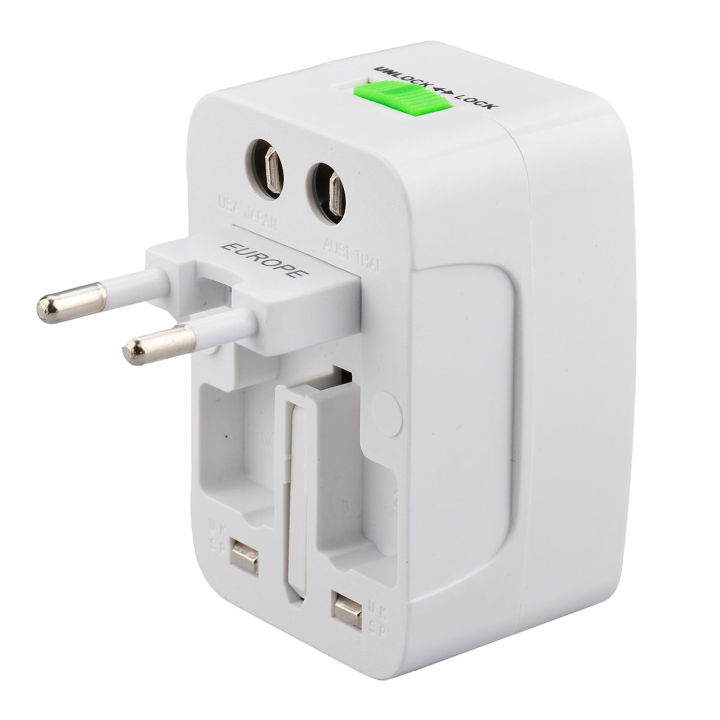 World Power Plug Adapter Universal Travel Adapter Built in Surge ...