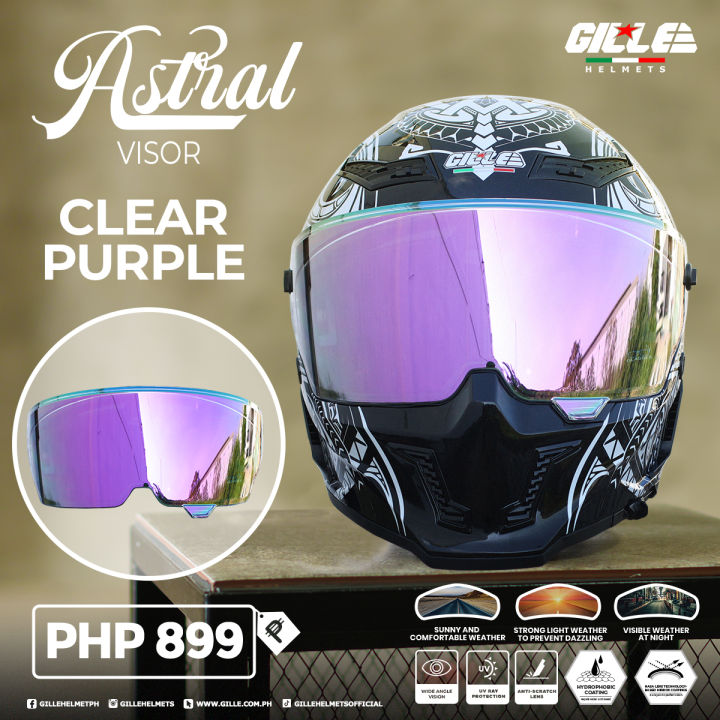 Gille Helmets Accessories Motorcycle for ASTRAL Helmets Revo Smoke Lens ...