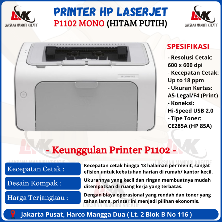 Printer HP Laserjet P1102 - Harga Ekonomis Hasil Cetak Bagus | Lazada ...