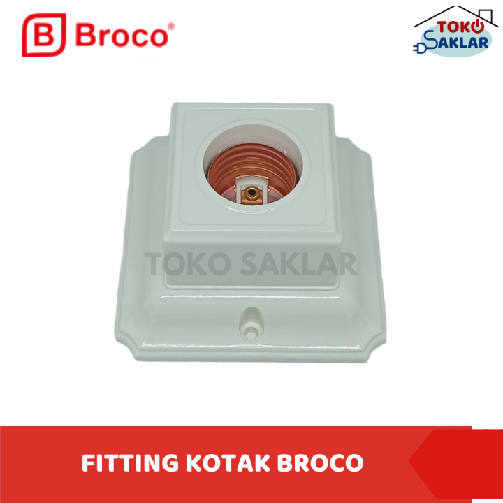 Fitting Lampu Kotak Plafon Broco 1210 | Lazada Indonesia