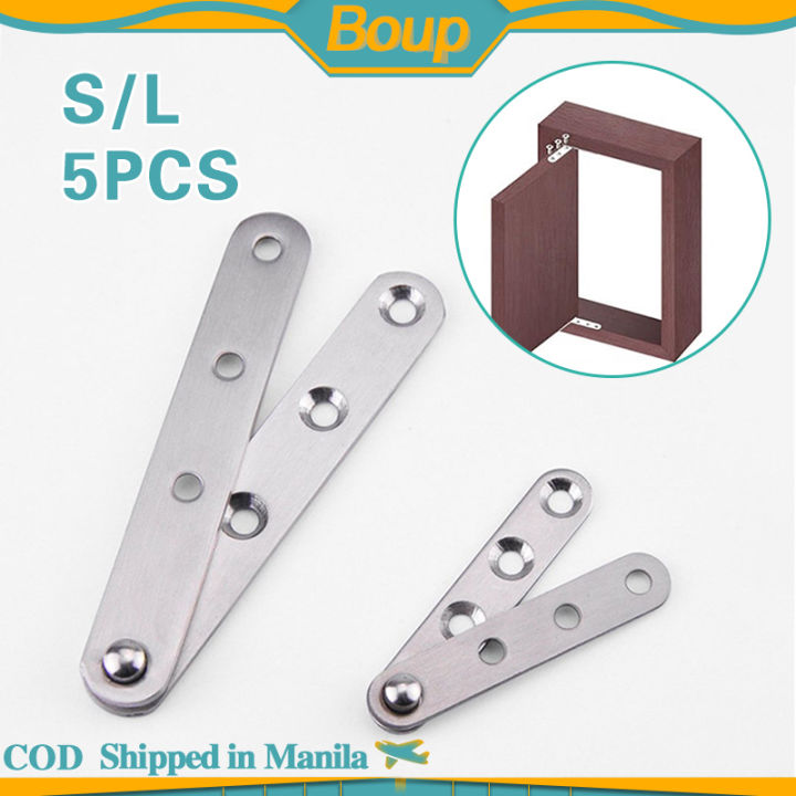 5Pcs 360 Degree Rotating Concealed Hinges Stainless Steel Door Cabinets ...