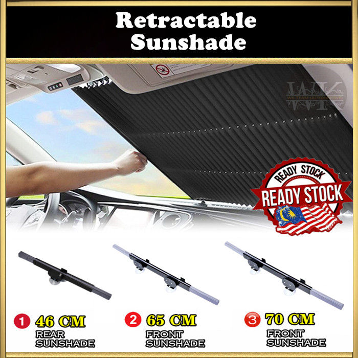 [Ready Stock] Universal Front / Rear Metalic Retractable Car Window ...