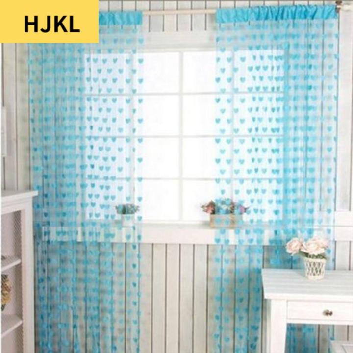 HJKL ใหม่ บ้าน ผ้าม่าน ความรัก ประตู คุณภาพสูง ม่าน หน้าต่าง ลวดลาย พู่ ...