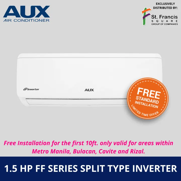 Five year warranty AUX Aircon - 1.5 HP FF Series Split Type Inverter ...