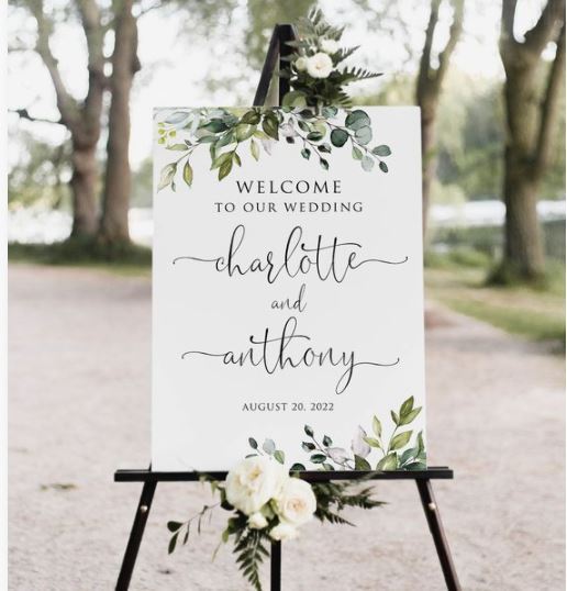 Papan Kayu Nama Welcome Sign Printing Wedding Lamaran Pernikahan ...