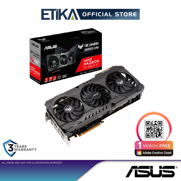 Asus TUF-RX6800XT-O16G-GAMING OC Graphics Card | 16GB GDDR6 RX 6600XT ...