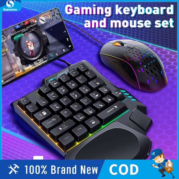 Gaming Keyboard One-Handed Gaming Keyboard Mobile Controller for pc ...