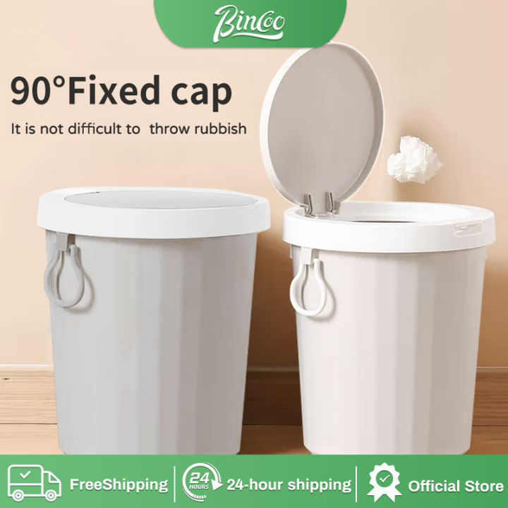 16L Trash bin Large capacity push type trash can new kitchen and ...